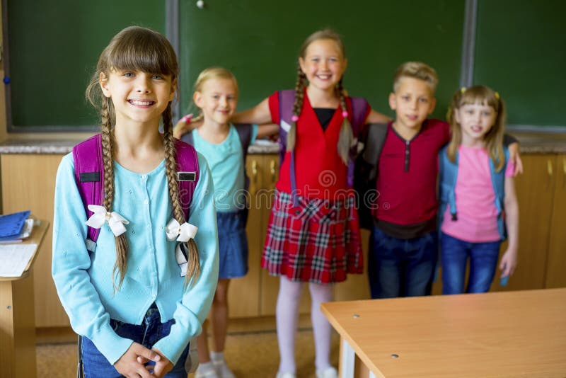 Kids at school stock photo. Image of schoolgirl, learn - 99357920