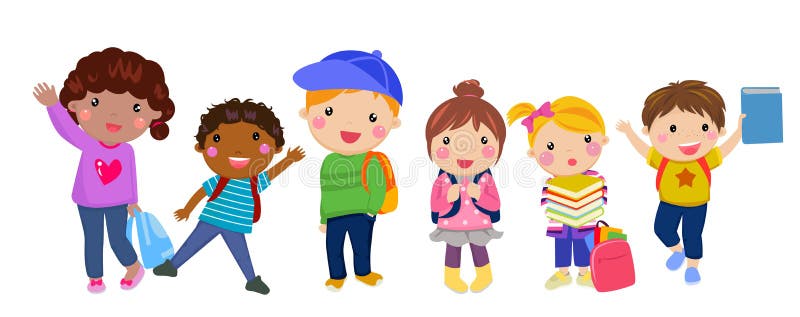 Group of kids set stock vector. Illustration of childhood - 72973528