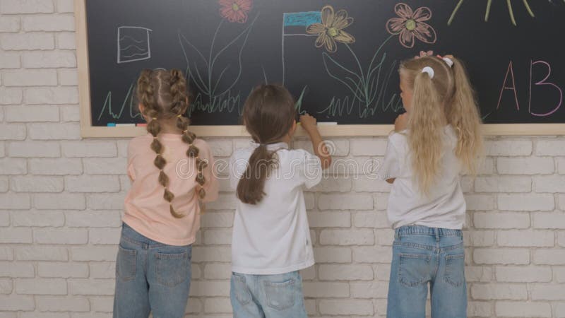 Group of Children Doing Creative Tasks in Developmental Classes ...
