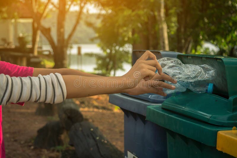 Group of Kids Volunteer Help Garbage Collection Charity Environment ...