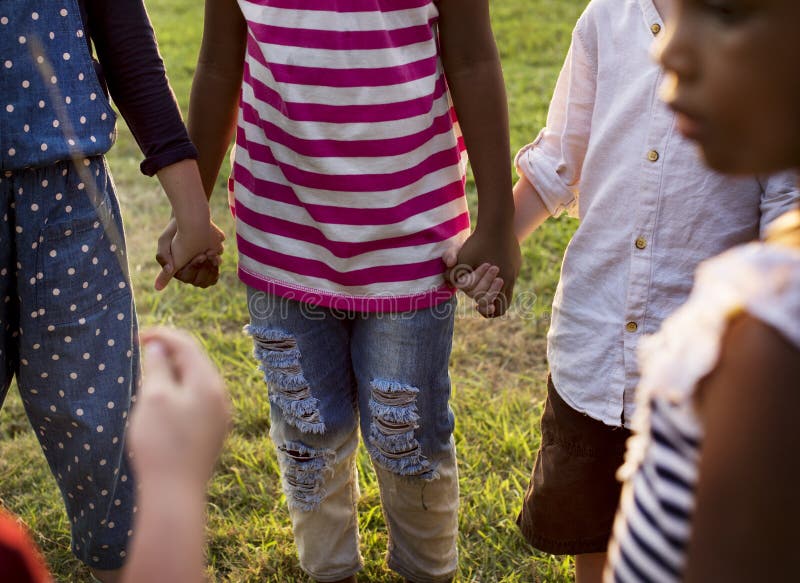 Diverse Children Holding Hands Diversity Children Holding Hands Stock
