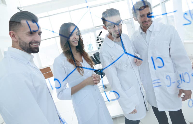 Group of Laboratory Employees. Stock Photo - Image of caucasian ...