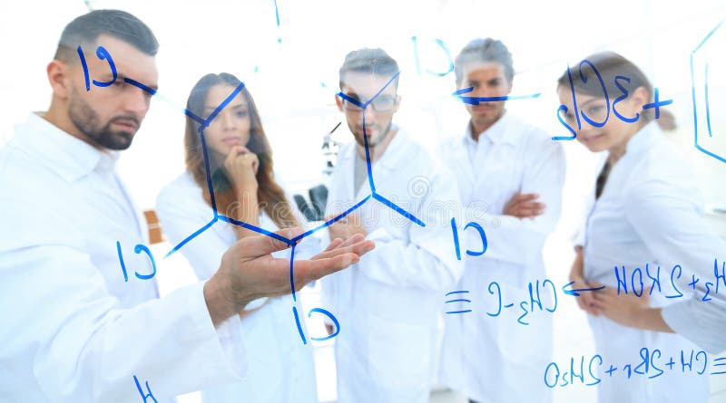 Group of Laboratory Employees. Stock Image - Image of education ...