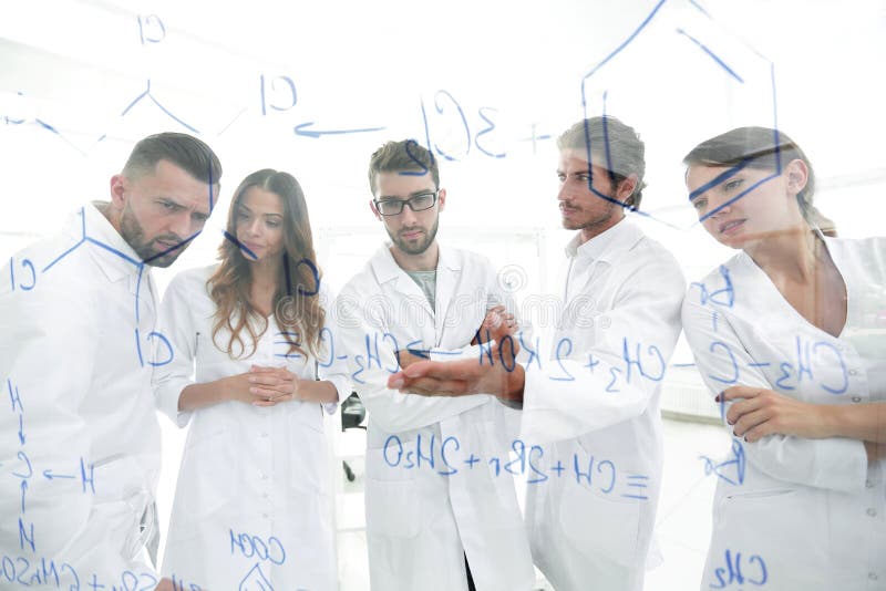 Group of Laboratory Employees. Stock Image - Image of business, physics ...