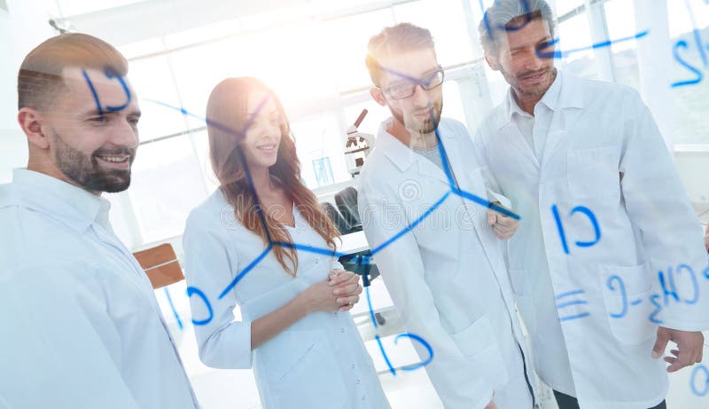 Group of Laboratory Employees. Stock Image - Image of examination ...