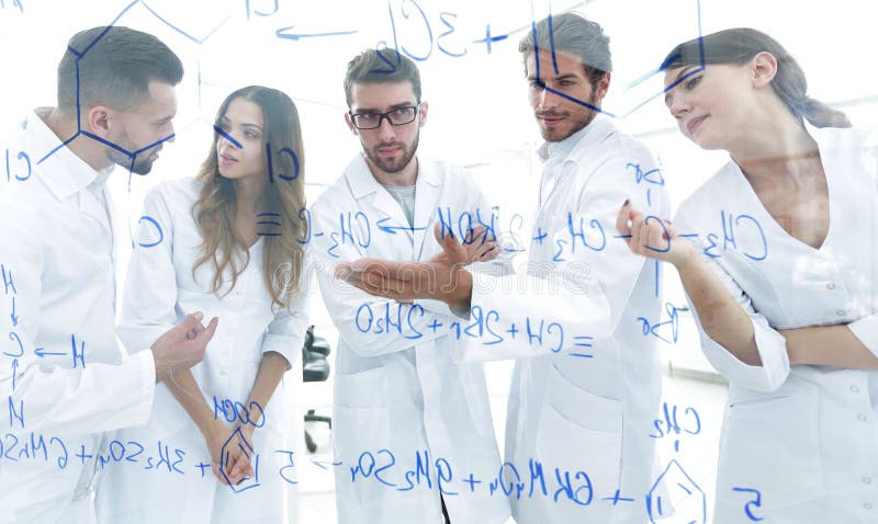 Group of Laboratory Employees. Stock Image - Image of chemist, health ...