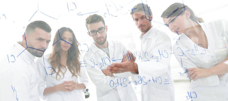 Group of Laboratory Employees. Stock Image - Image of chromosome ...