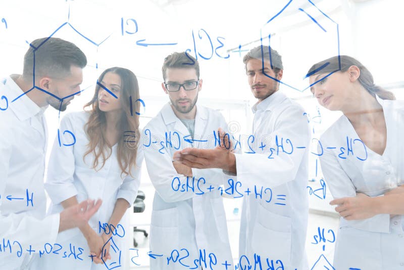 Group of Laboratory Employees. Stock Image - Image of formula ...