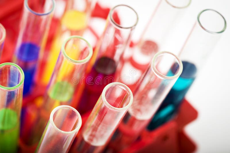 Glass test tubes stock photo. Image of medical, multicolor - 13020124