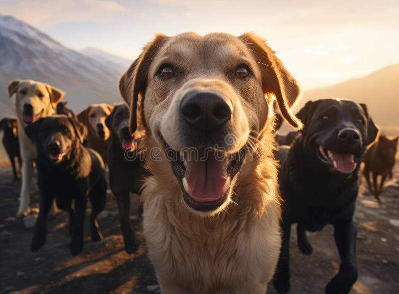 A group of Labradors stock image. Image of breed, retriever - 290935807