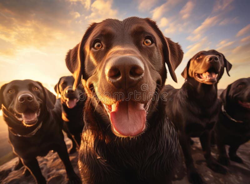 A group of Labradors stock photo. Image of labrador - 290938498