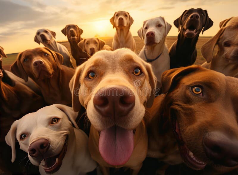 A group of Labradors stock image. Image of domestic - 290939221