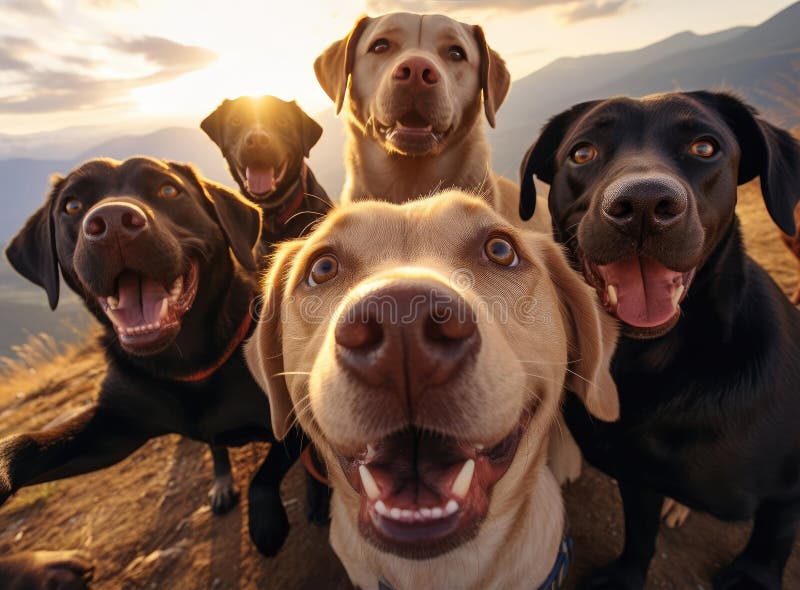 A group of Labradors stock image. Image of field, toller - 290946097