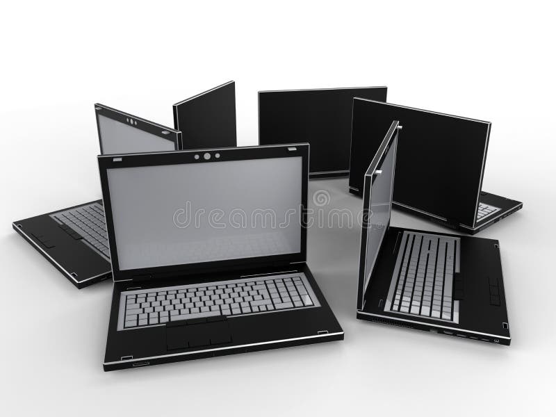 Multiple Laptops Stock Illustrations – 89 Multiple Laptops Stock ...