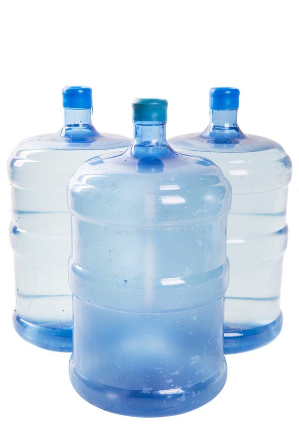 A Group of Large Mineral Water Containers I Stock Photo - Image of ...