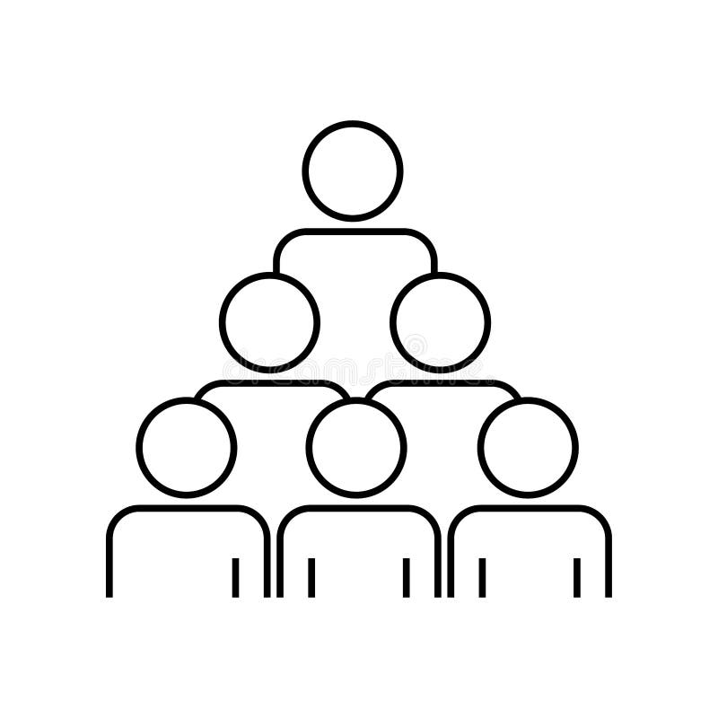Group Leader, Collective Icon. Thin Lines Eps Ten Stock Vector ...