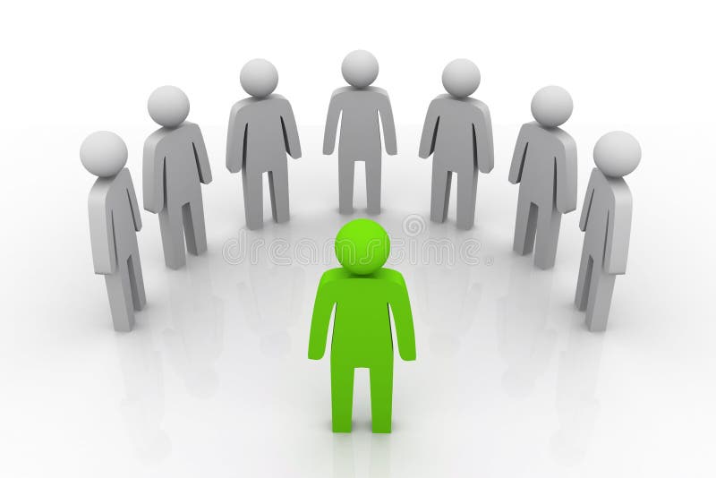Group Leader Concept stock illustration. Illustration of friendship ...