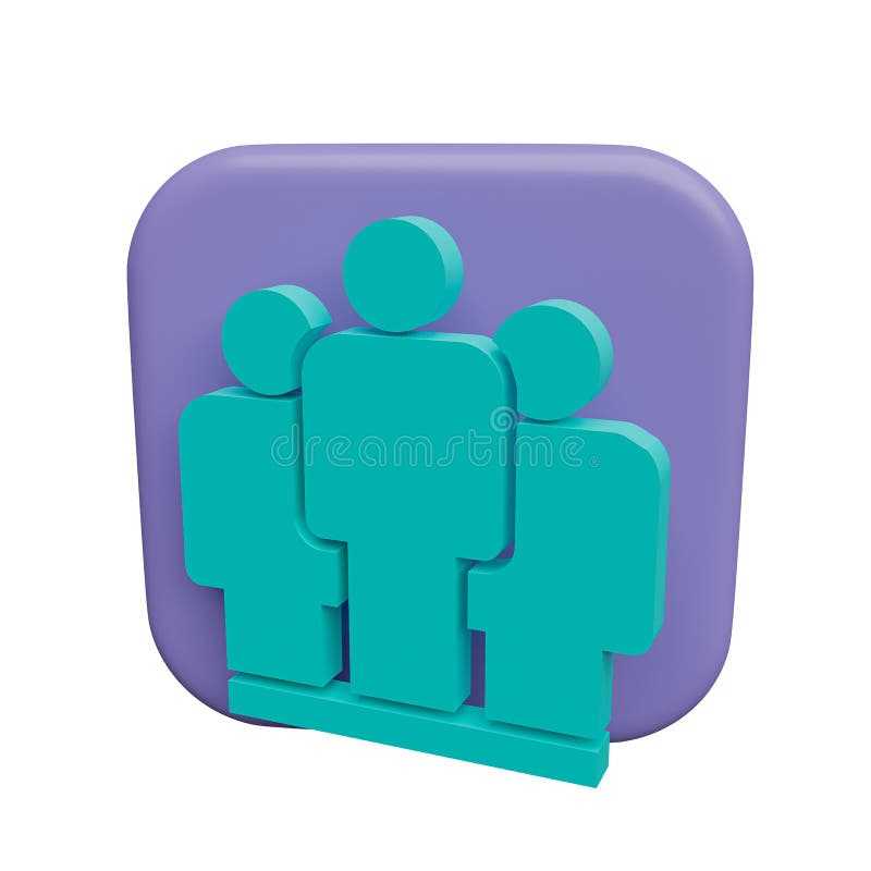 Group, Leader 3d Icon Render Illustration Stock Illustration ...