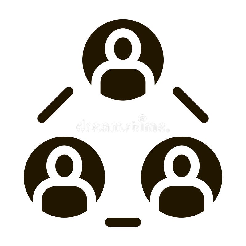 Group Leader Icon Vector Glyph Illustration Stock Vector - Illustration ...
