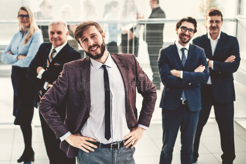 Group of Leading Experts Standing in the Office. Stock Photo - Image of ...