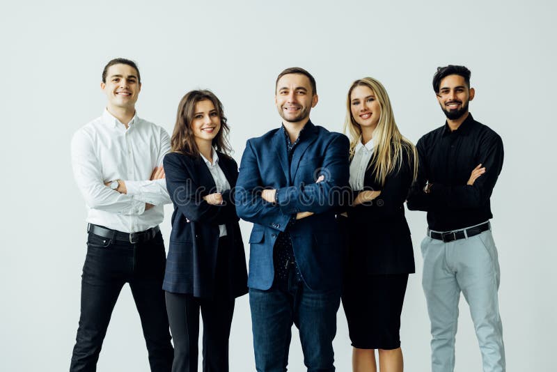 Group of Leading Experts Standing in the Office Stock Photo - Image of ...