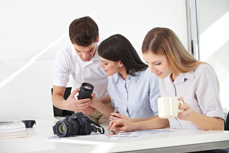 Group Learning in Photo Workshop Stock Photo - Image of profession ...