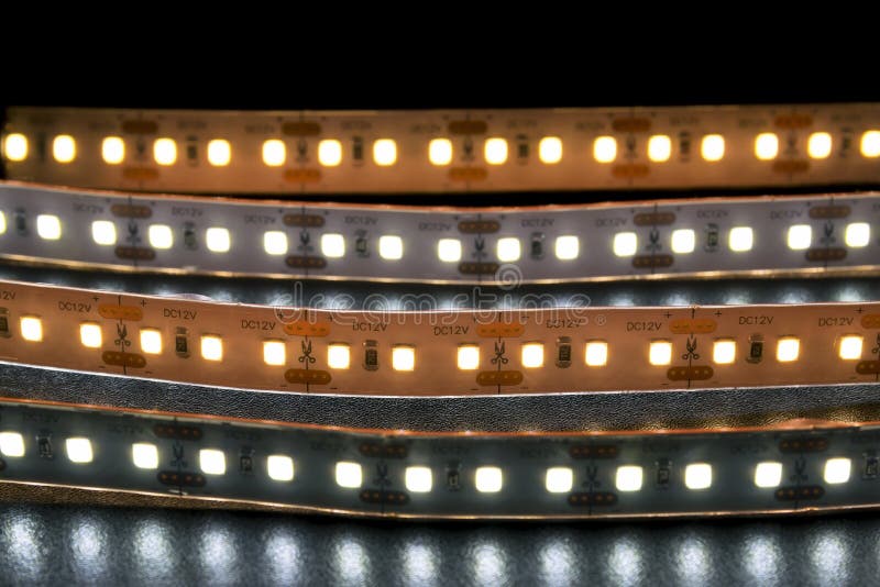Group of LED lighting stock photo. Image of color, glow - 77606674