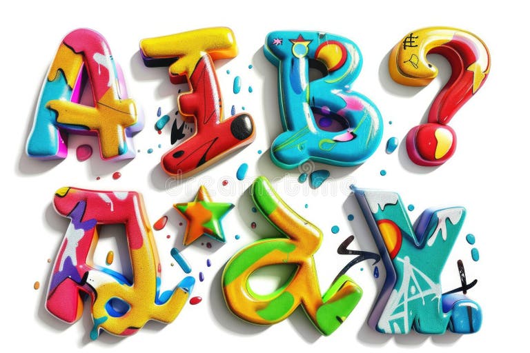 A Group of Letters Arranged in a Sequence. Suitable for Educational or ...