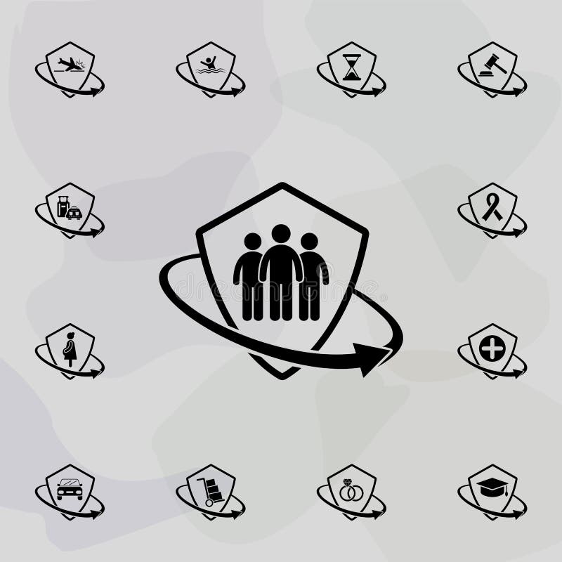 Group Life Insurance Icon. Insurance Icons Universal Set for Web and ...
