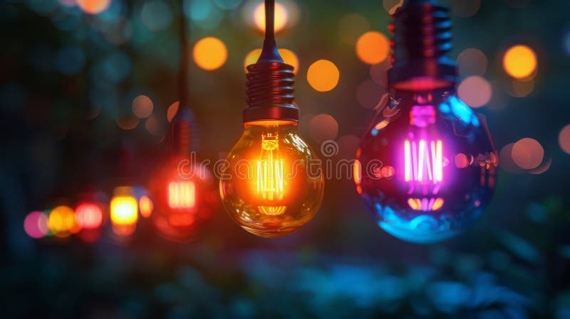 Group of Light Bulbs stock photo. Image of friendly - 316056480