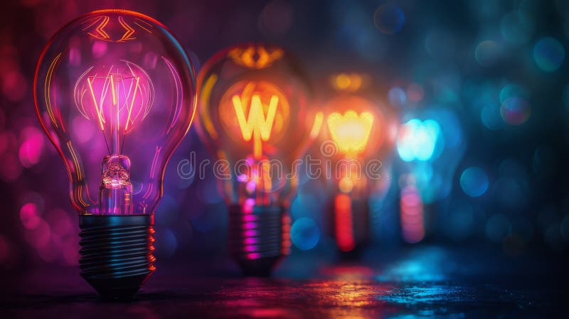 Group of Light Bulbs stock image. Image of artificial - 328010861