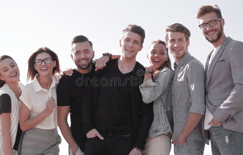 Group of Like-minded Friends Standing Together Stock Photo - Image of ...