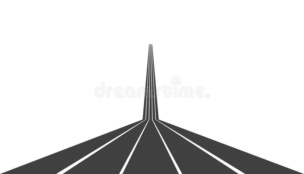 A Group of Lines Concentrates in Front and Rises Upwards Stock Vector ...