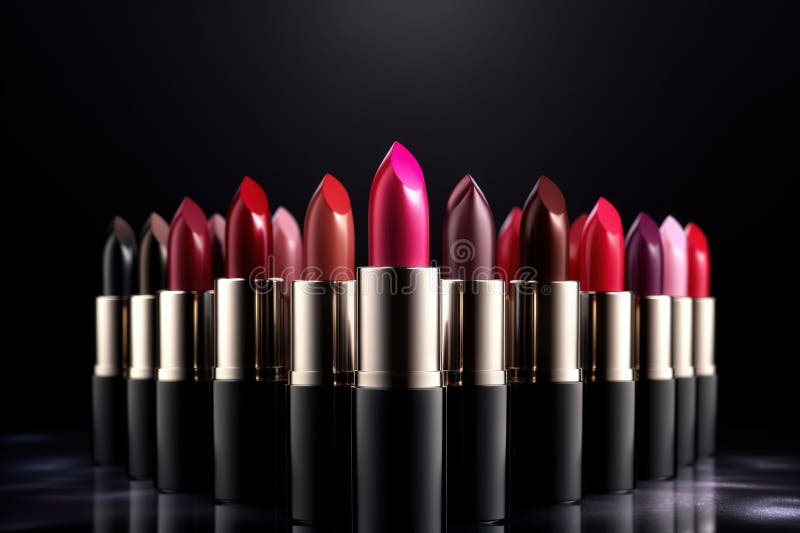 A Group of Lipsticks Sitting on Top of a Table. Generative AI Image ...