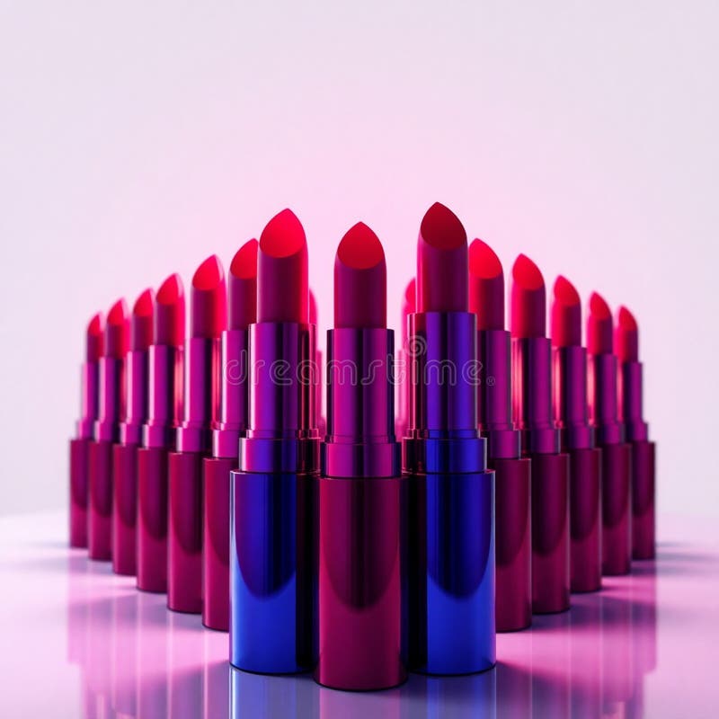 A Group of Lipsticks Sitting on Top of a Table. Generative AI Image ...