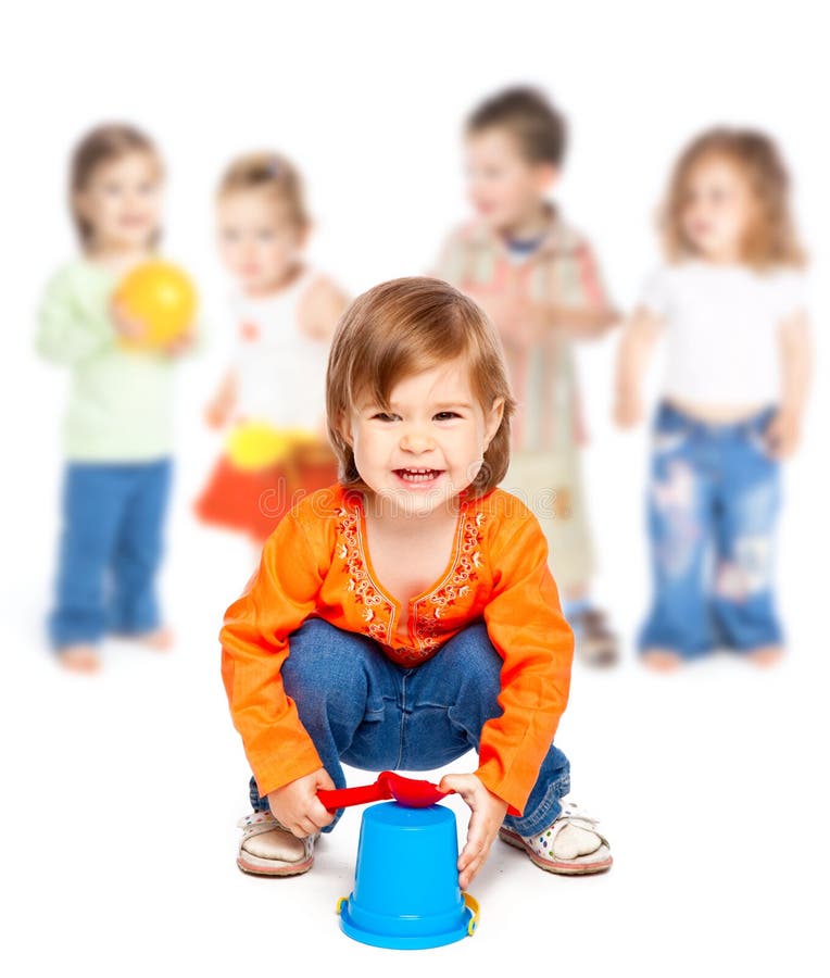Group of little children stock image. Image of background - 10746585