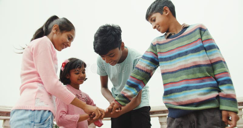 Group of Little South Asian Kids Playing Together Stock Photo - Image ...