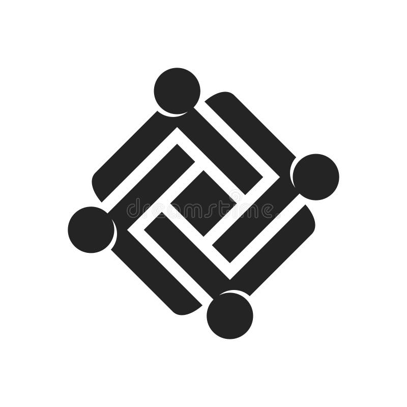 Group Logo Template Isolated. Brand Identity. Icon Abstract Vector ...