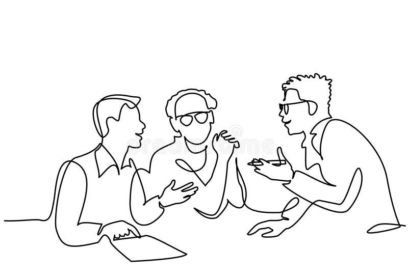 Group Employees Line Drawing Stock Illustrations – 530 Group Employees ...