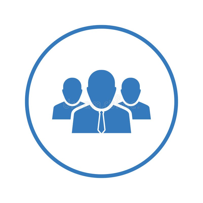 Group, Management, Manager Icon. Blue Color Design Stock Vector ...