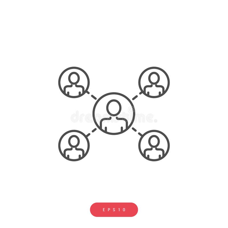 Group Management Vector Icon Business Management Related Vector Line ...