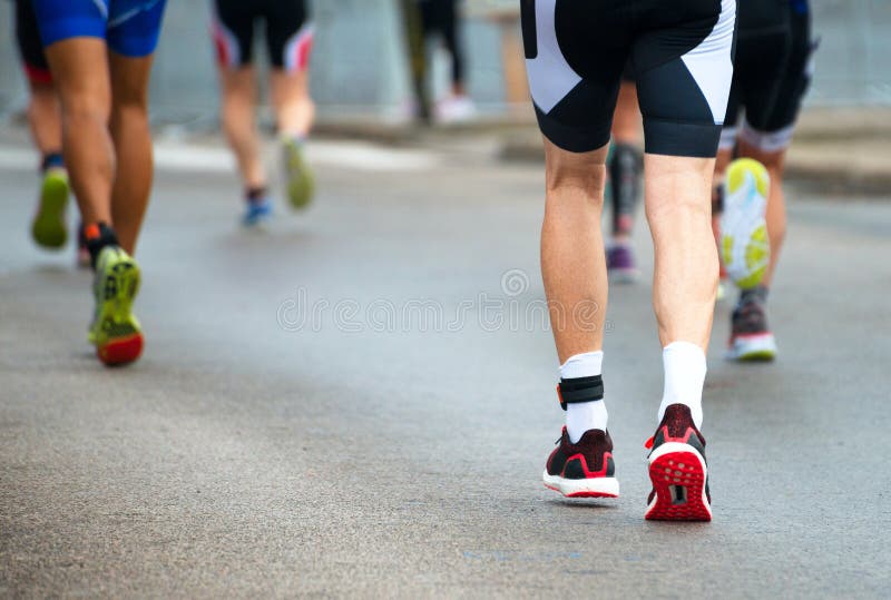 Group of marathon runners. stock image. Image of challenge - 85959843