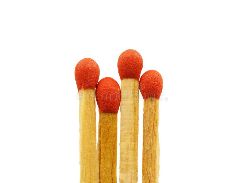 Group of Matchstick Closeup Isolated Stock Photo - Image of abstract ...