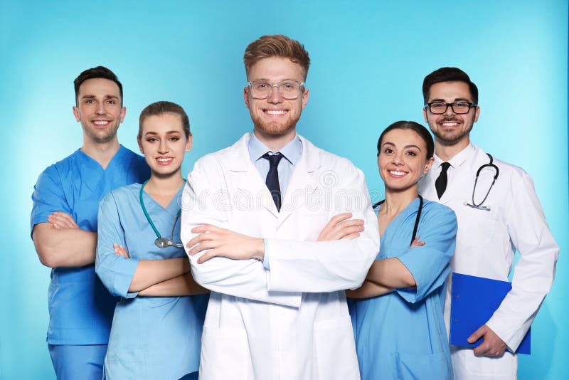 Two Medical Doctors Consulting Stock Photo - Image of collaboration ...