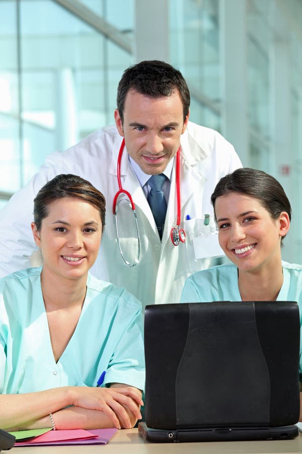 Medical workers stock photo. Image of caucasian, joyful - 27012430