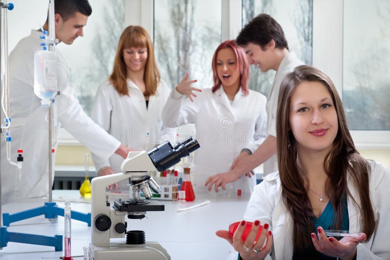 Group of medical students stock image. Image of separating - 20510875