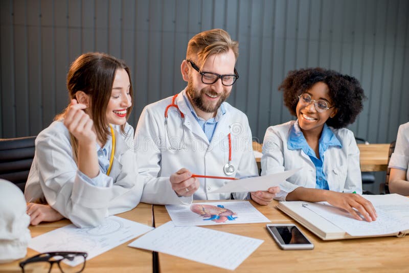 Group of Medical Students in the Classroom Stock Photo - Image of ...