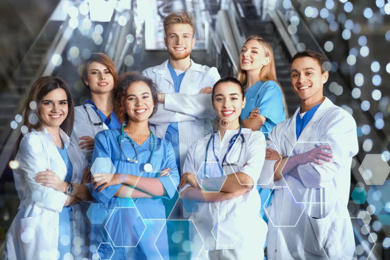 Group of Medical Students in College Stock Image - Image of medical ...