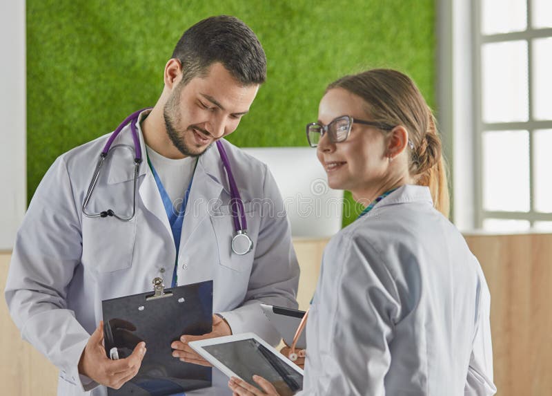 Group of Medical Workers Portrait in Hospital Stock Image - Image of ...