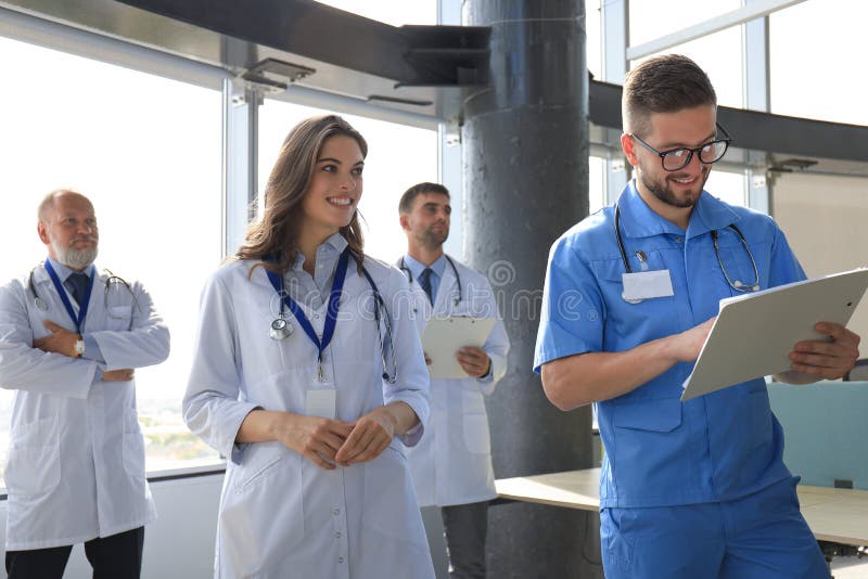 Group of Medicine Doctors Talking during Conference Stock Image - Image ...